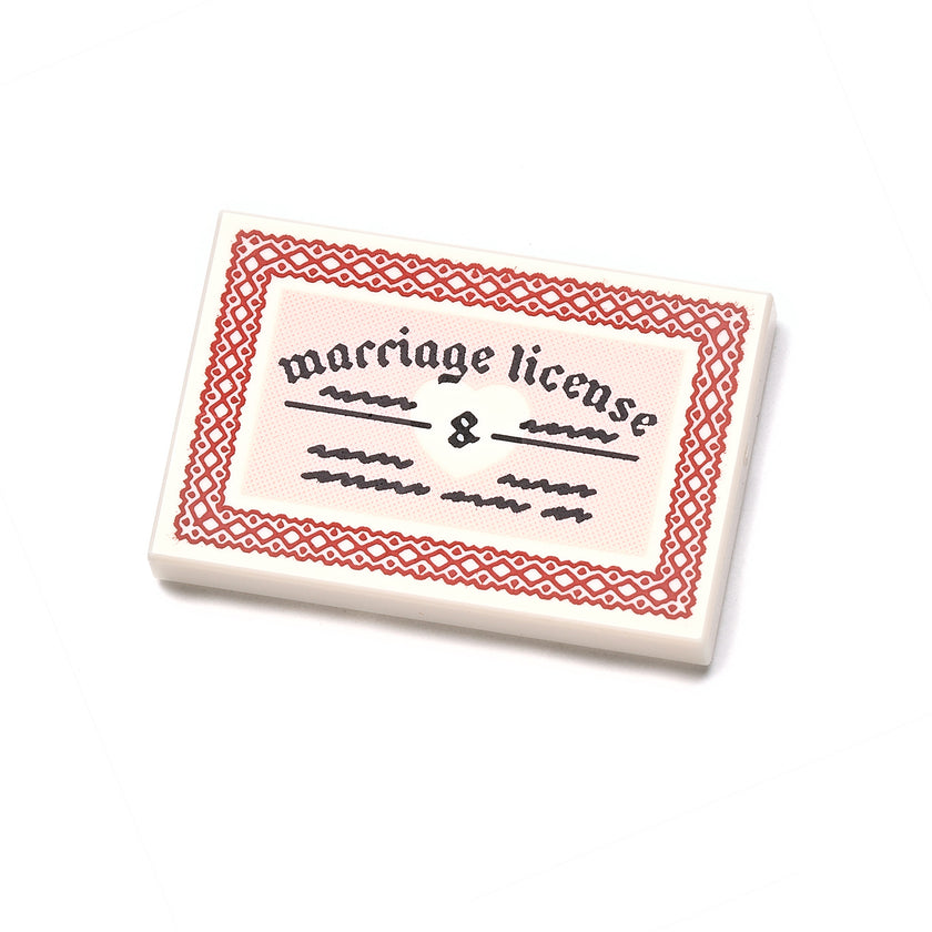 Marriage License Tile – Citizen Brick