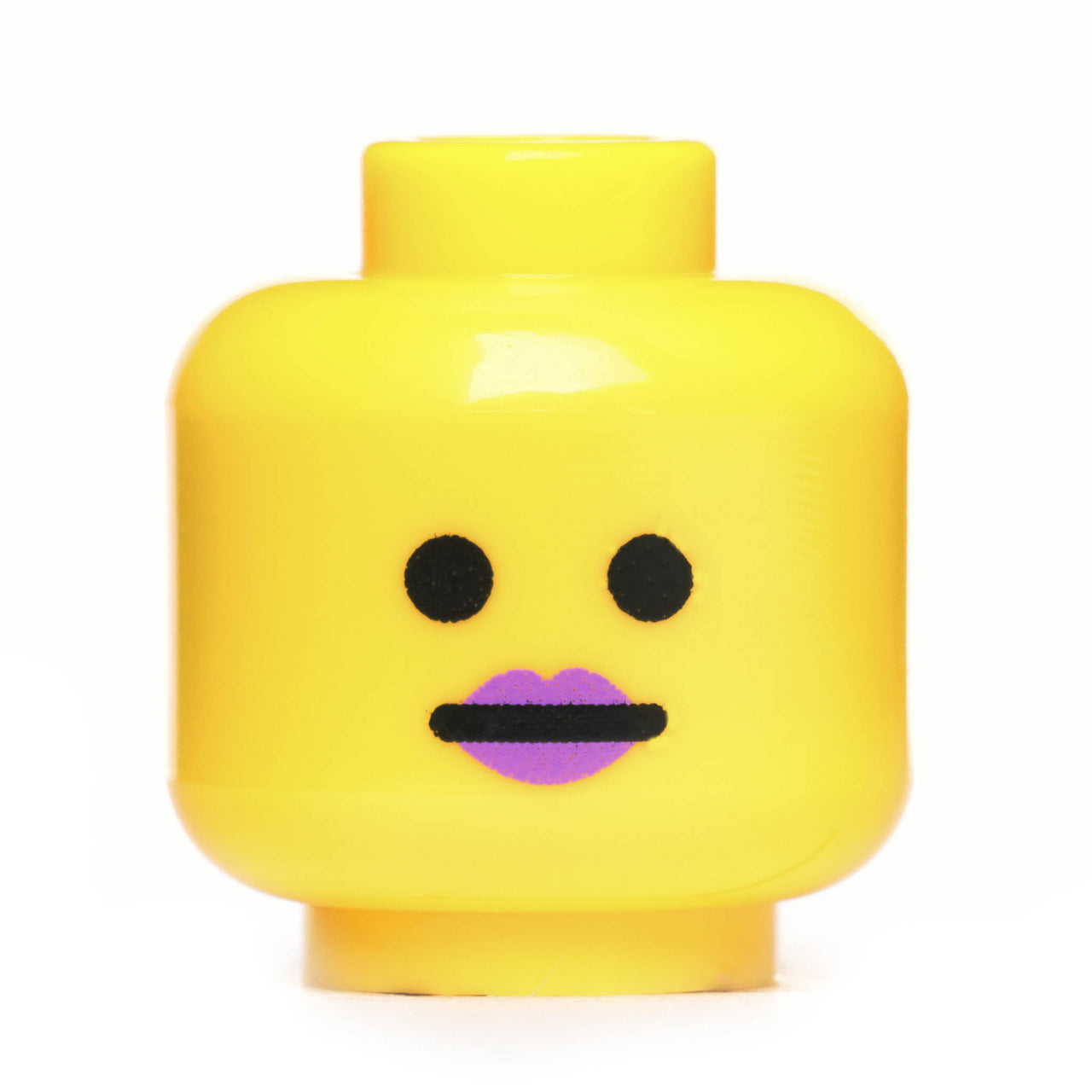 Female Neutral Head - Yellow/Purple – Citizen Brick